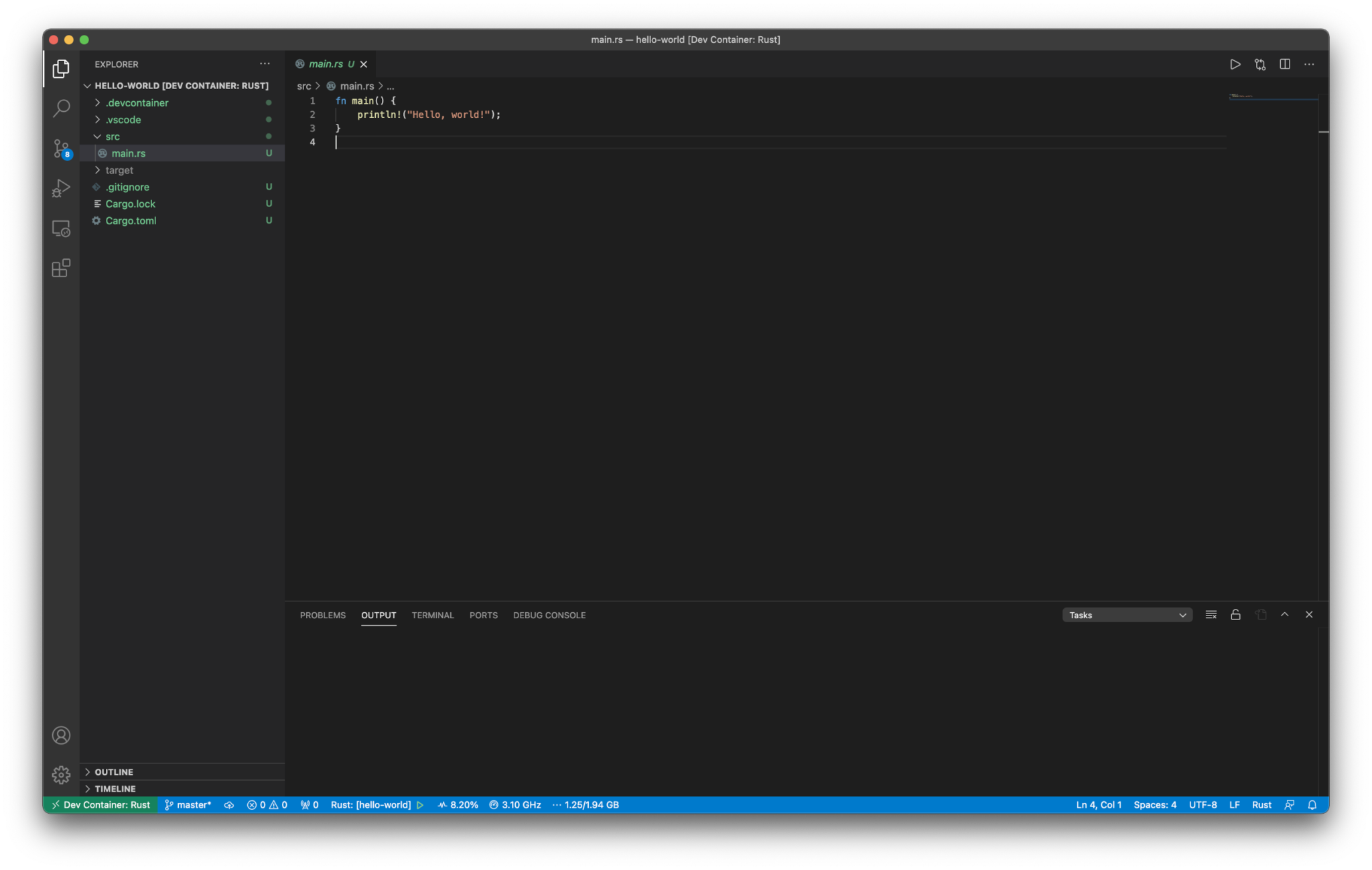 Working with Rust in VSCode’s devcontainer – Page 4 – Louis T. Getterman IV